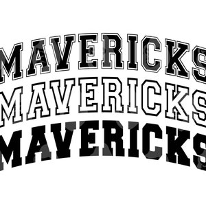 Dallas Mavericks Font Svg - Etsy