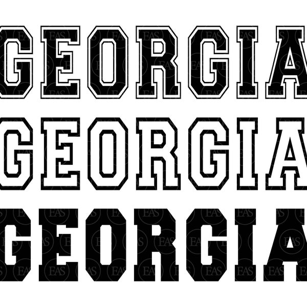 Georgia Bulldogs Font - Etsy