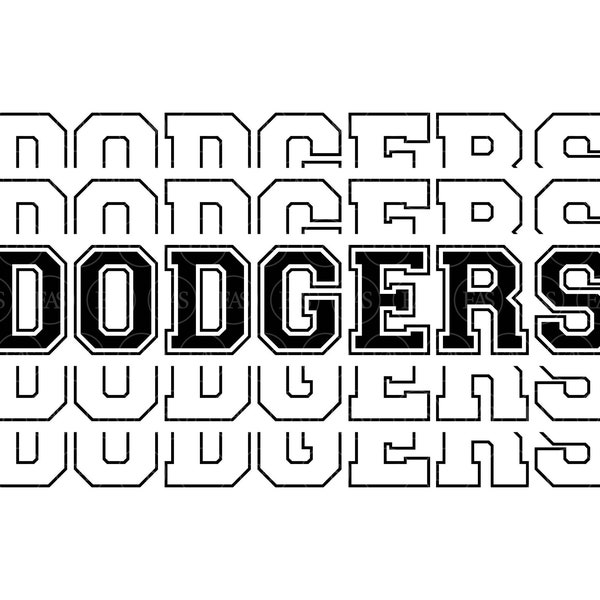 Dodgers Font - Etsy