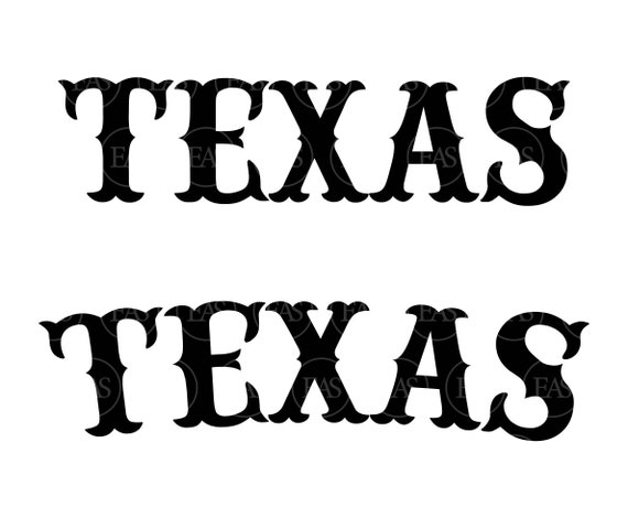 Texas Svg Western Font Svg Cowboy Svg. Vector Cut File for - Etsy