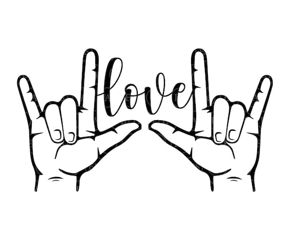 Asl Love Sign Vector