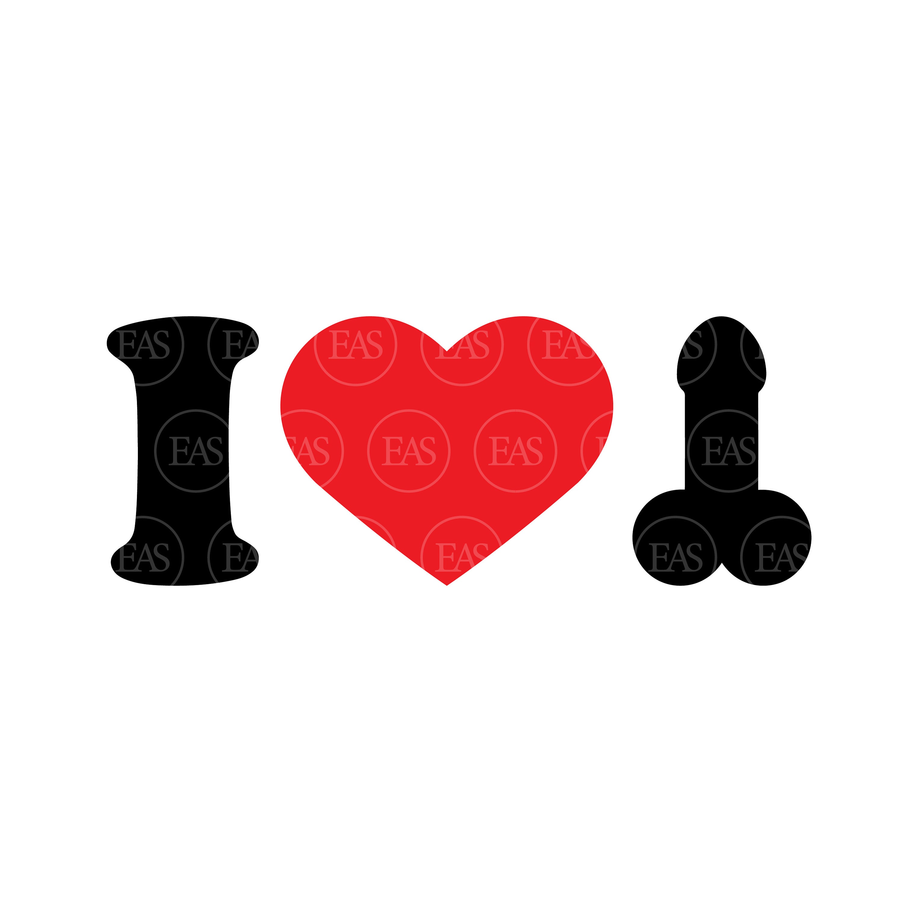 I Love Penis Svg Clip Art Vector Cut File For Cricut Etsy Uk