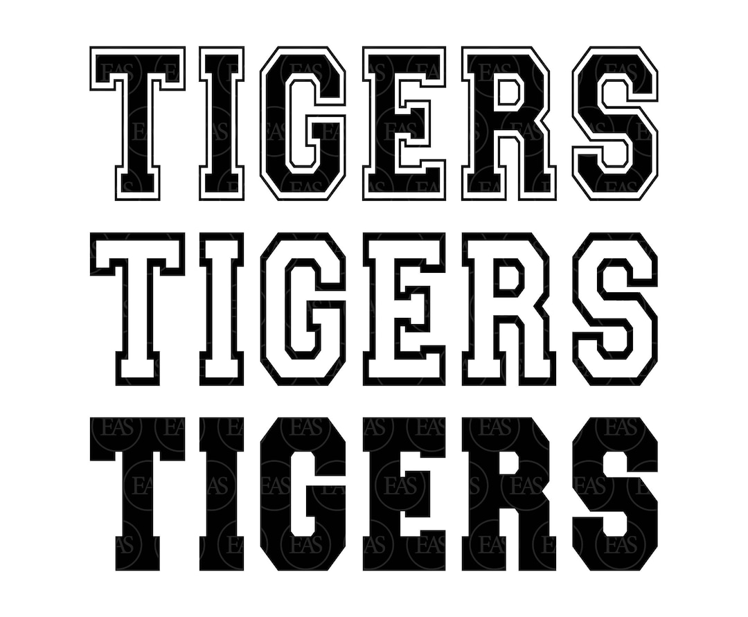 Tigers Svg, Tigers Varsity Font, Go Tigers Svg, Tigers Jersey, Tigers Png, Tigers Team Mascot ...