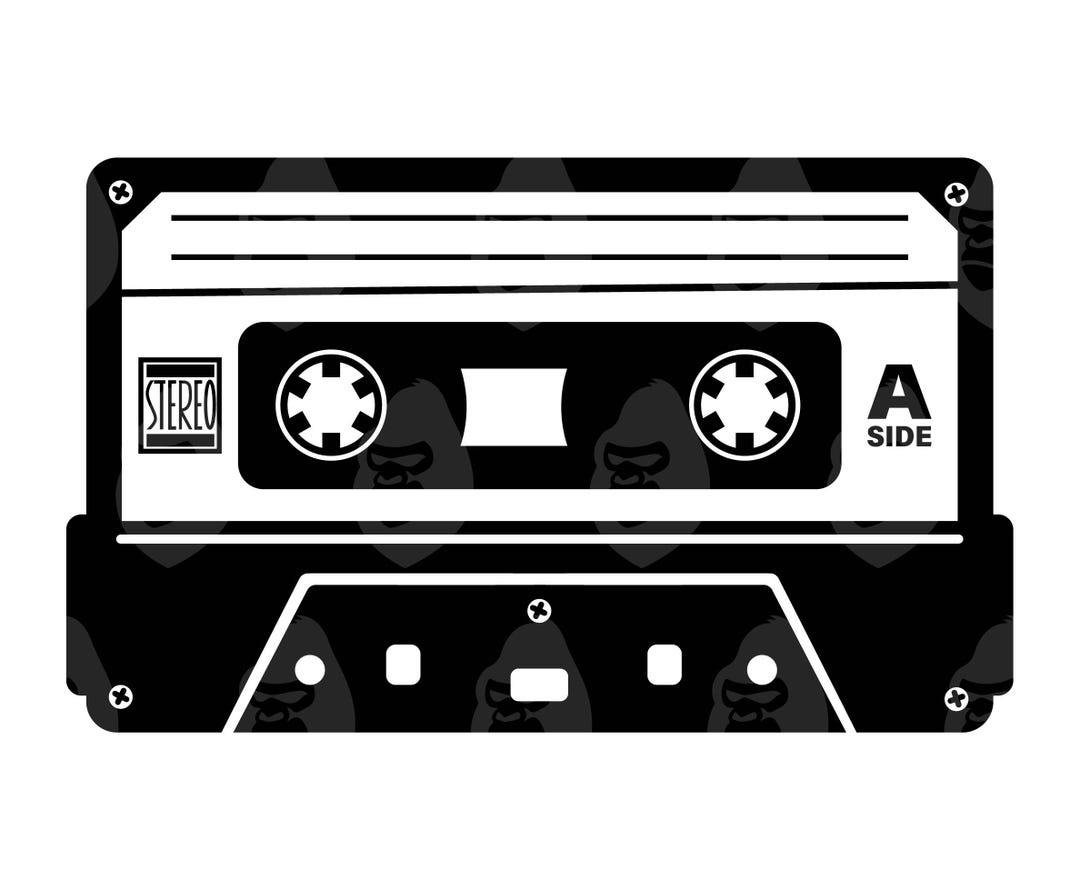Casette Tape Svg, Audio Casette Png, 90s Retro Mixtape Svg. Vector Cut ...