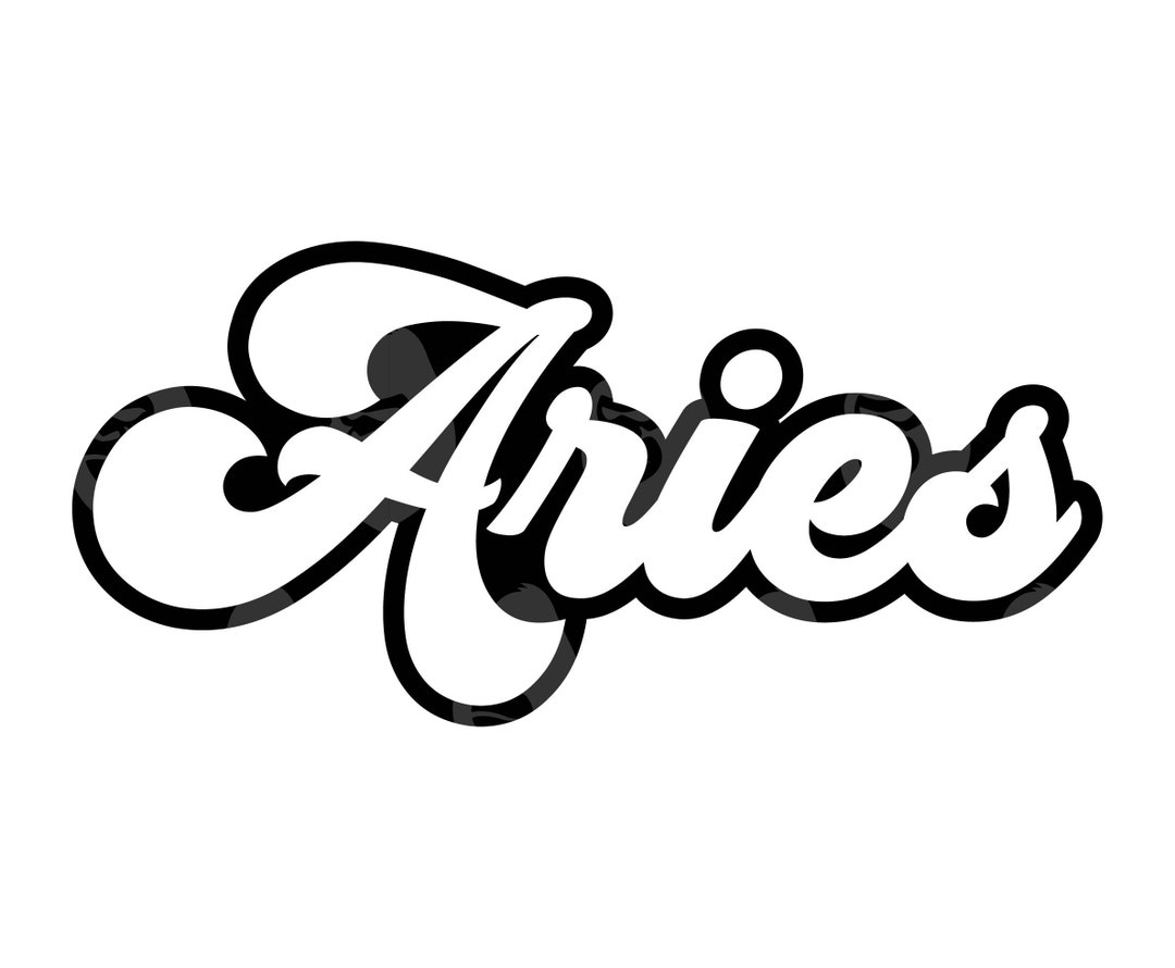 Aries Svg, Aries Png, Cursive Script Font, Zodiac Signs, Horoscope ...
