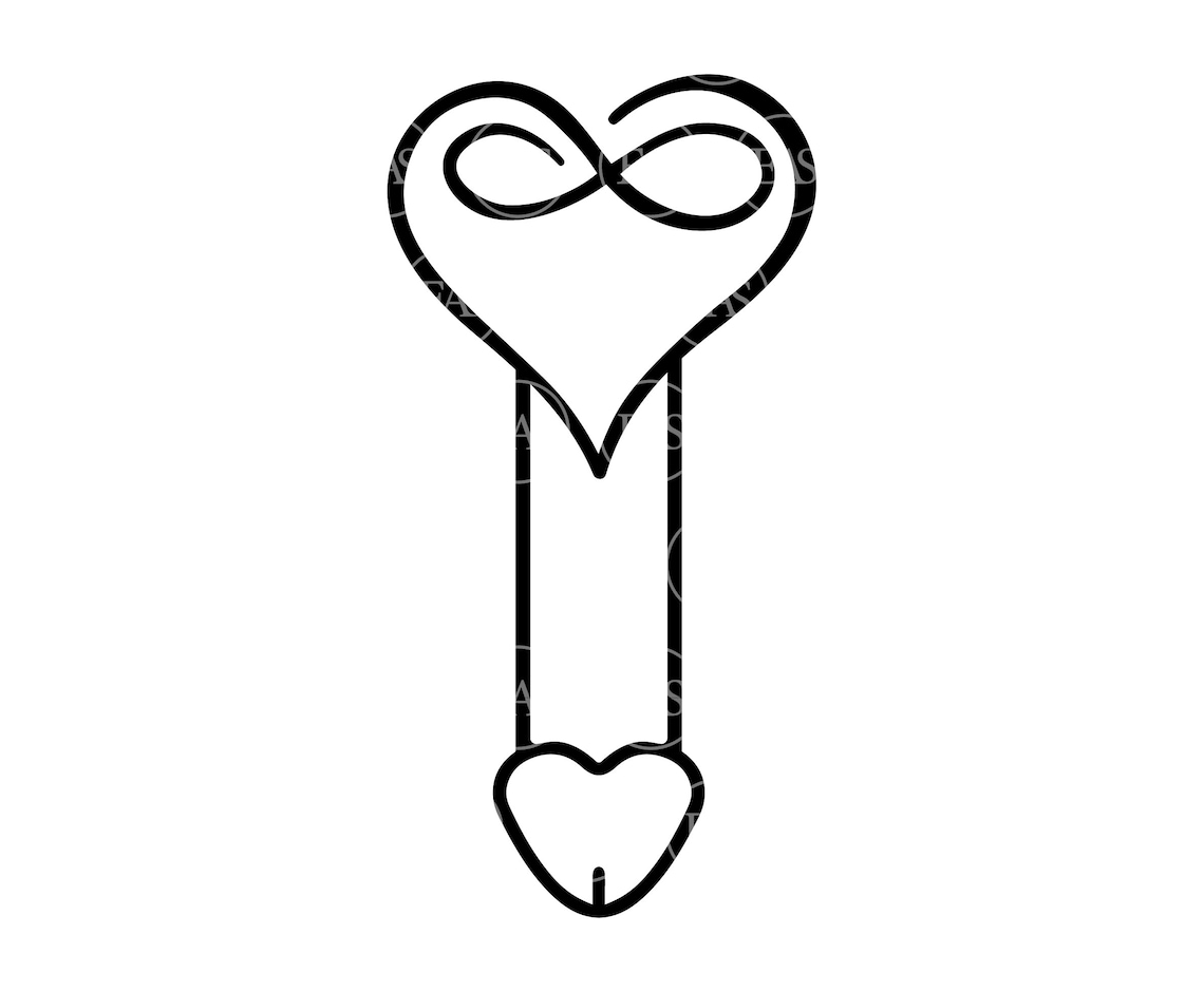 Infinity Heart Penis Svg Clip Art Vector Cut File For Etsy