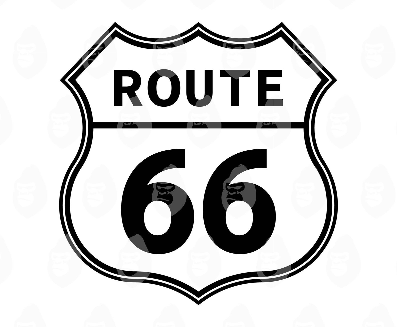 Route 66 Svg Png, Highway Sign Svg, Freeway Shield Sign, Road Sign ...