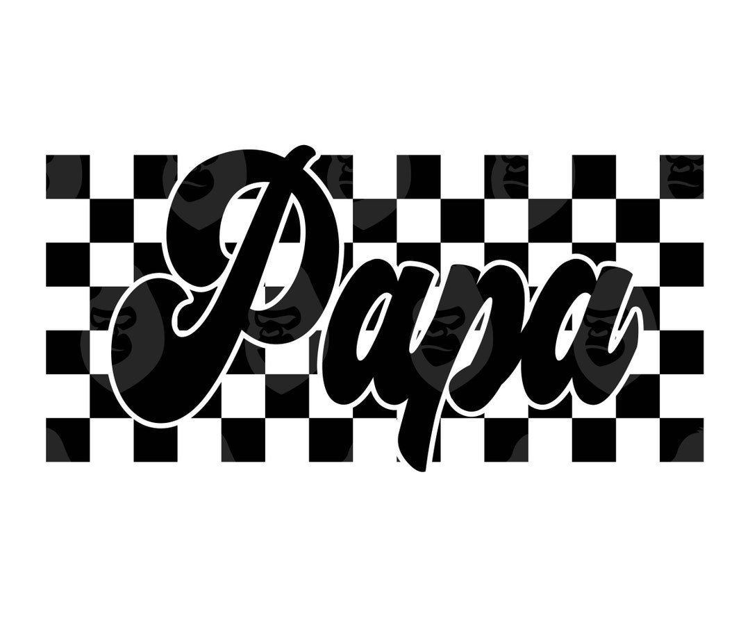 Retro Checkered Papa Svg, Papa Png, Dad Life Svg, Father's Day, Daddy T ...