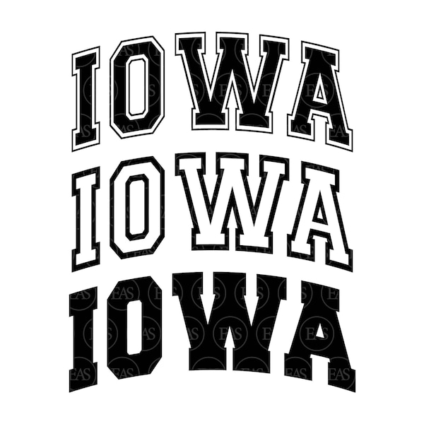 Iowa State Font - Etsy