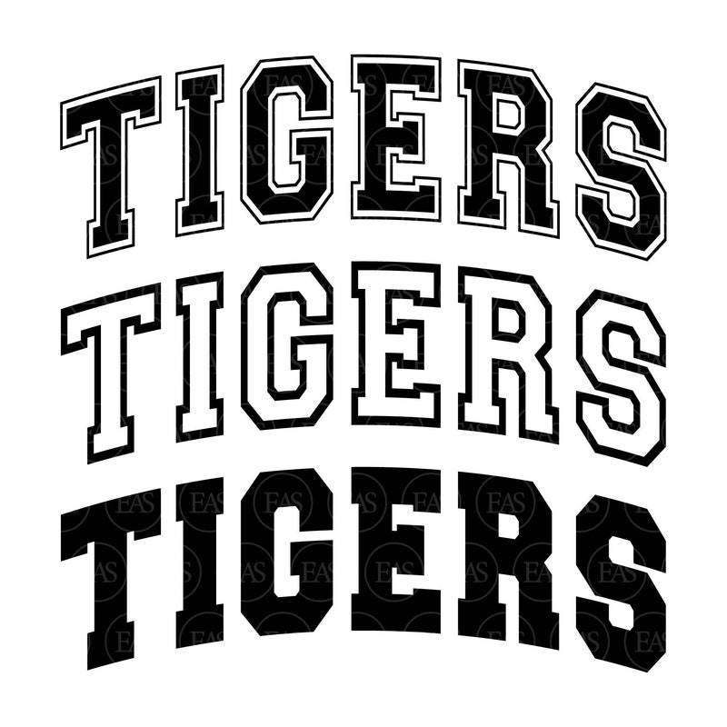 Tiger Font Svg - Etsy