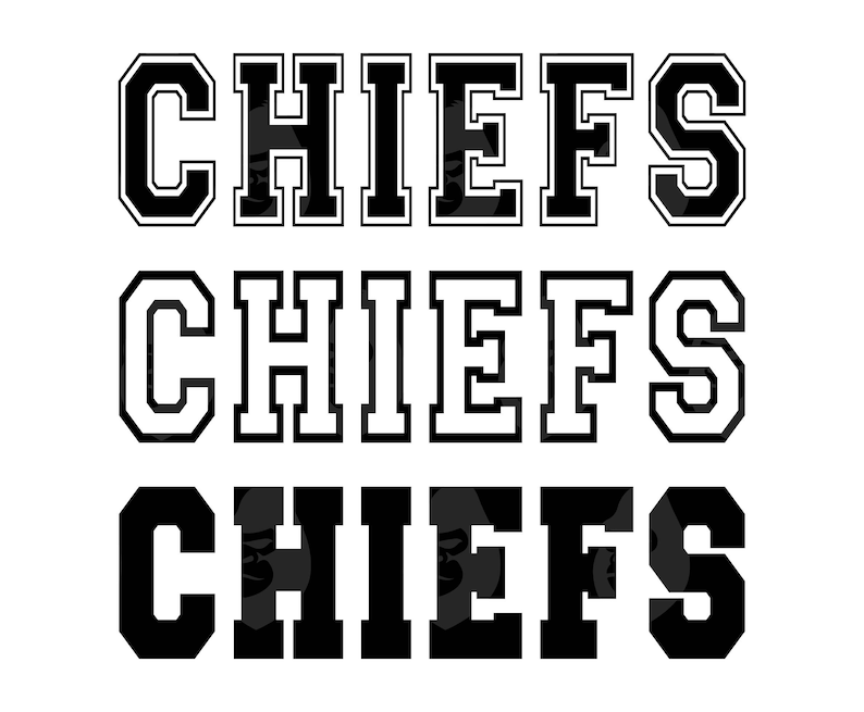 Chiefs Svg, Chiefs Varsity Font, Go Chiefs Png, Chiefs Jersey, Chiefs ...
