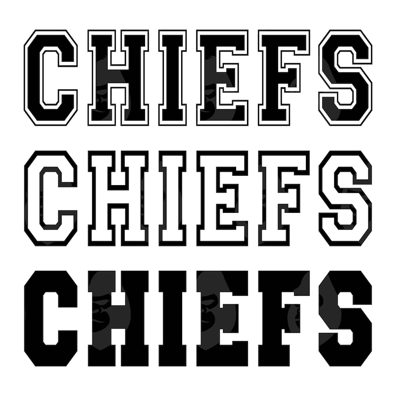 Chiefs Jersey Font - Etsy
