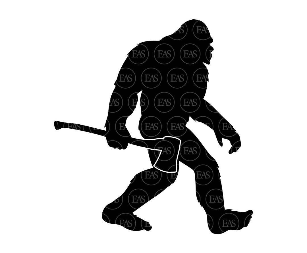 Bigfoot With Axe Svg, Big Foot Svg, Lumberjack, Woodsman, Woodworker ...