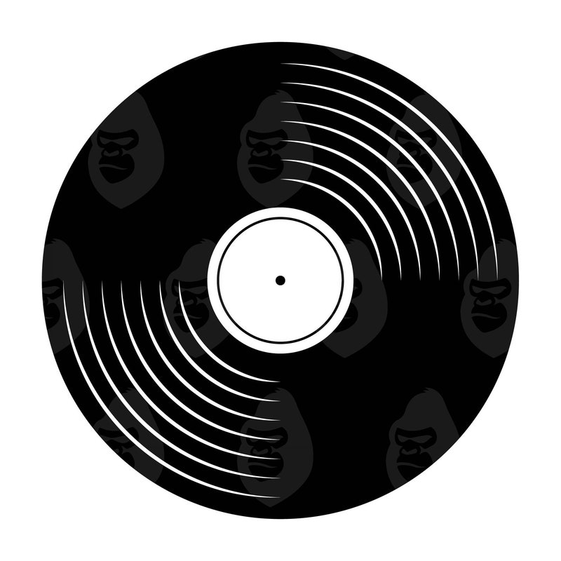 Vinyl Record Labels Svg - Etsy