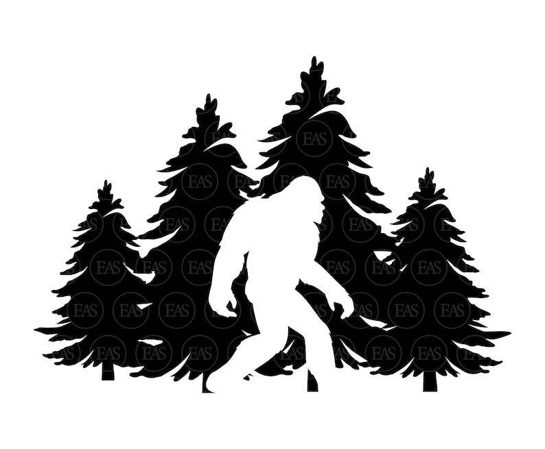 Bigfoot Svg, Forest Svg, Big Foot Woods Svg, Yeti Svg, Sasquatch Svg ...