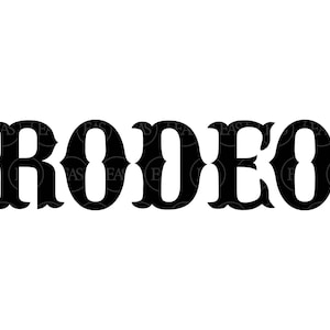 Cowboy Rodeo Font - Etsy