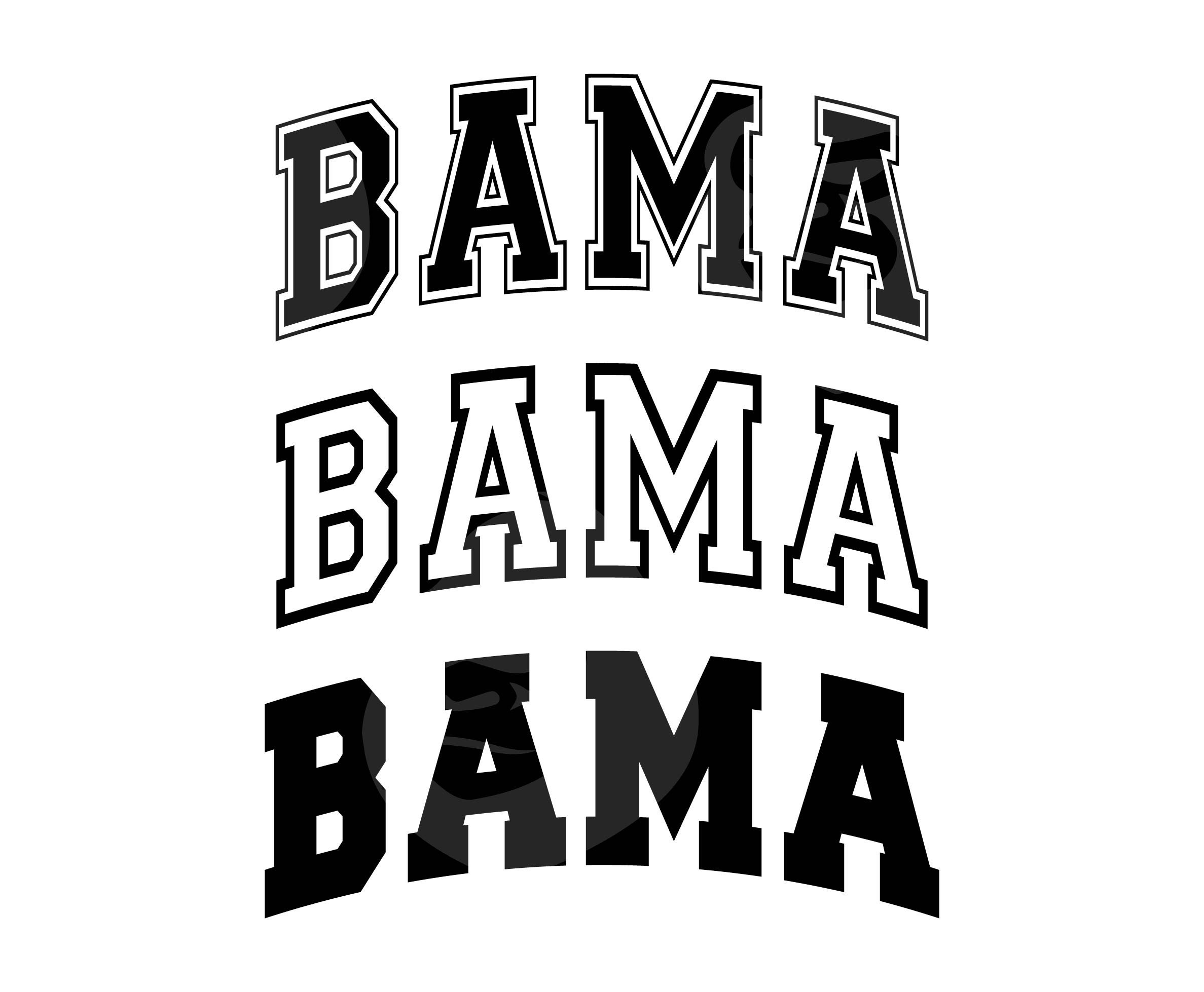 Alabama Svg, Alabama Png, Varsity Font Svg, College Font, Arched Text ...