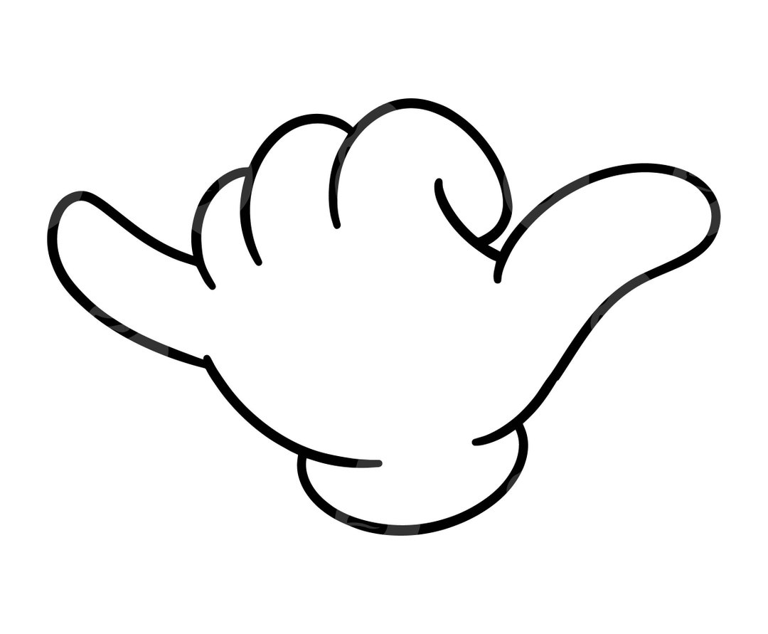 Cartoon Shaka Hand Svg, Hang Loose Svg, Shaka Hand Png, Aloha Hand Svg ...