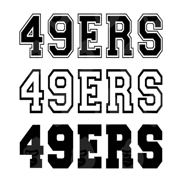 49ers Font - Etsy