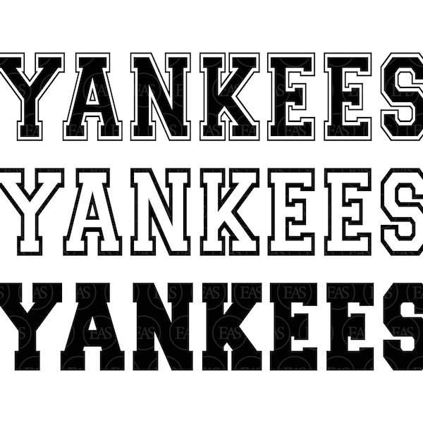 Yankees Font - Etsy