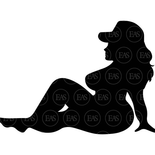 Thick Curvy Mudflap Girl With Cap Svg Chubby Girl Svg Etsy Israel