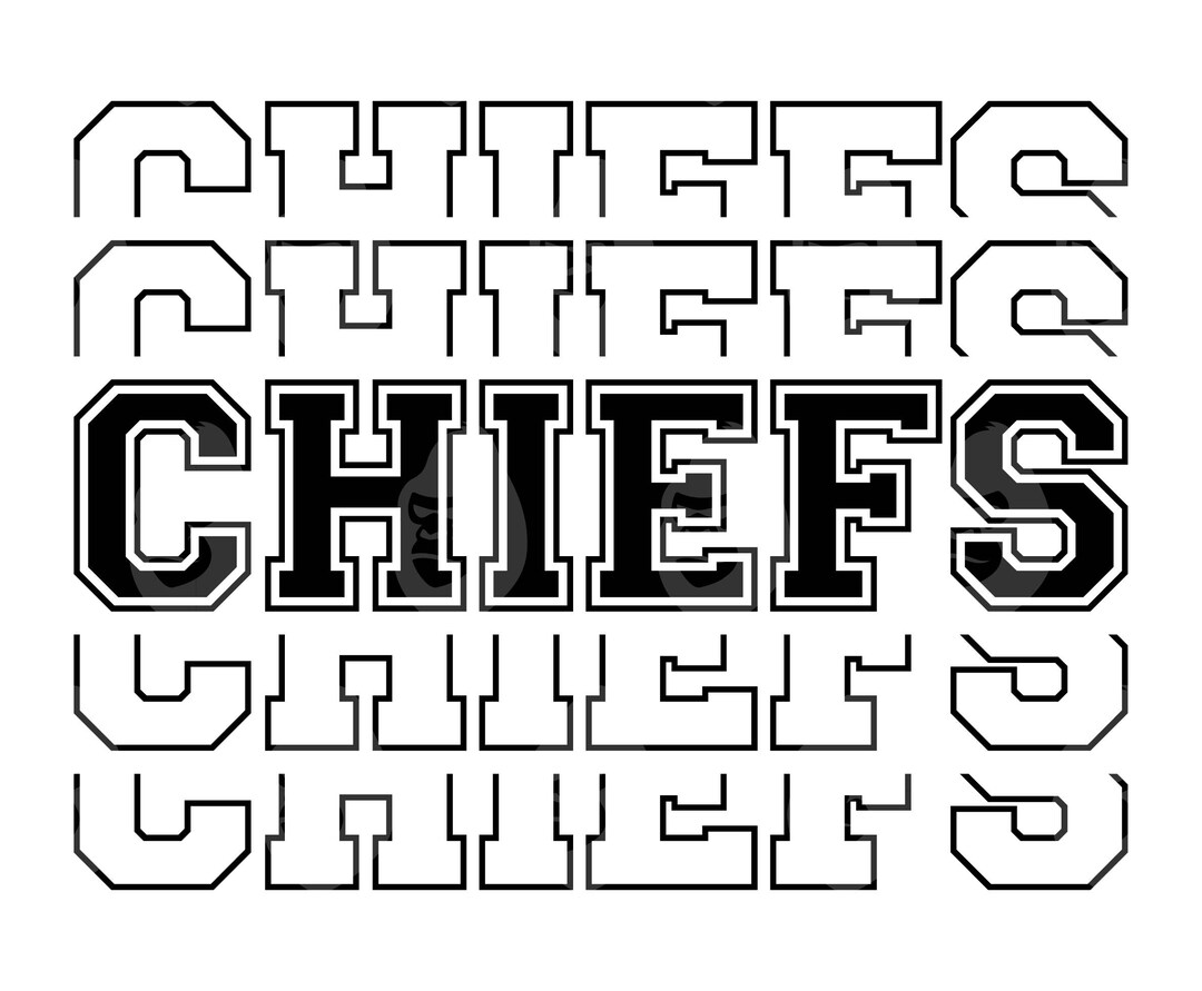 Stacked Chiefs Svg, Go Chiefs Svg, Chiefs Png, Chiefs Team Svg, Sport ...
