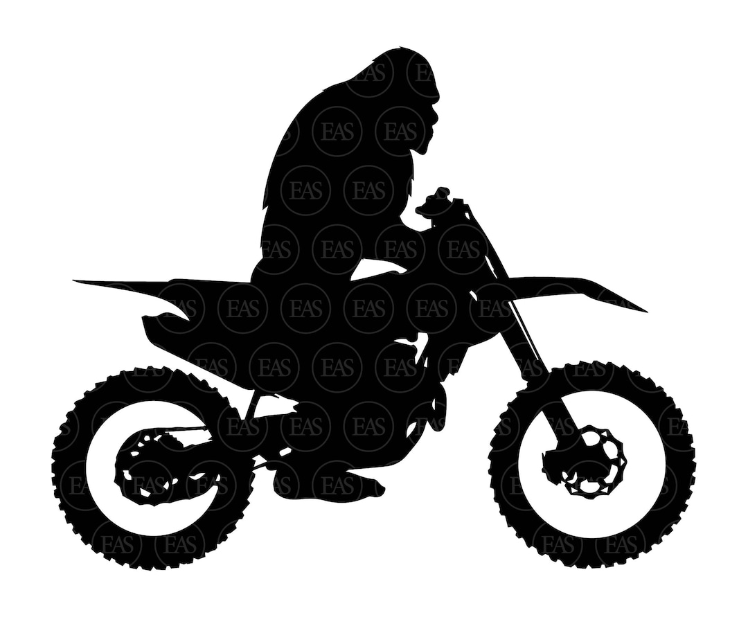 Bigfoot Motocross Svg, Big Foot Svg, Yeti Sasquatch, Dirt Bike ...