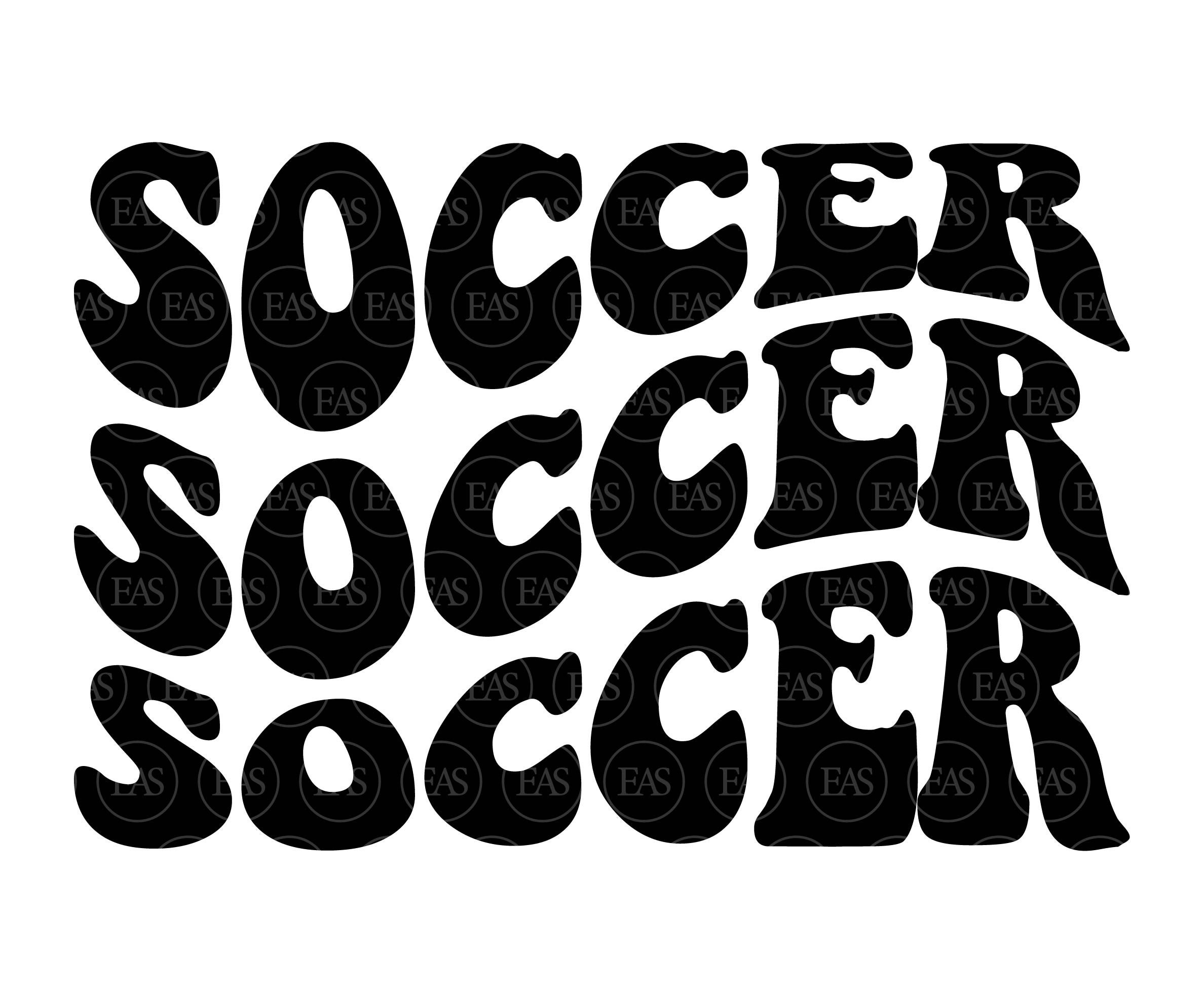 Soccer Wavy Stacked Svg Football Svg Soccer Mom Soccer Kid - Etsy Australia