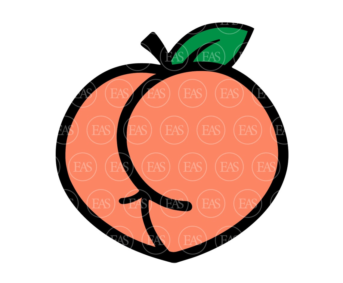 Peach Ass Svg Butt Svg Funny Erotic Clipart Vector Cut File - Etsy