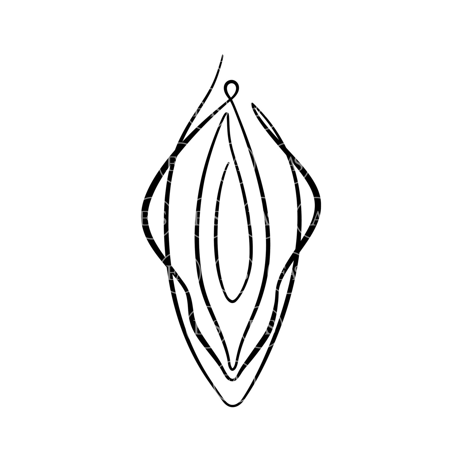 Line Art Vagina Svg Continuous Line Vagina Svg Vector Cut File For