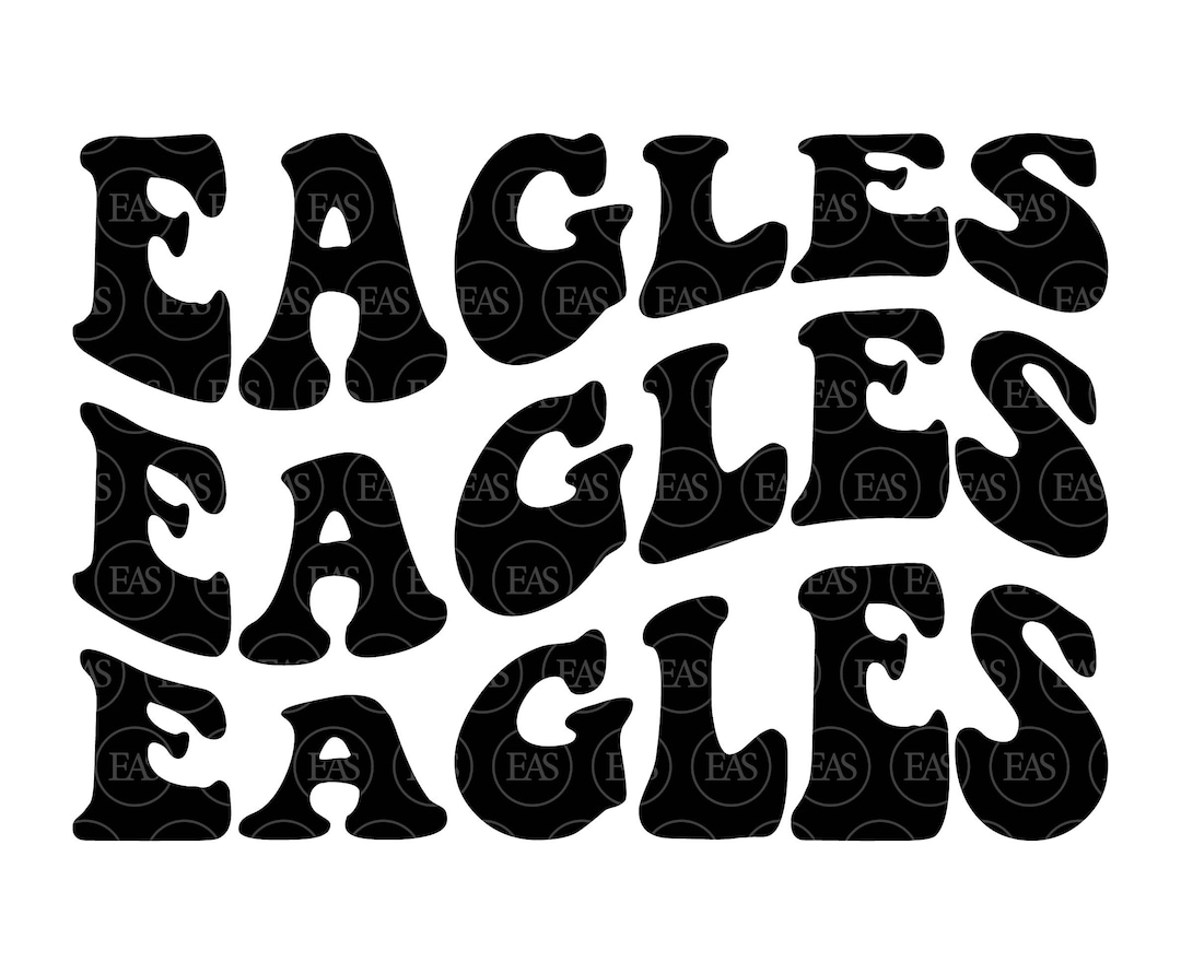 Eagles Wavy Stacked Svg, Go Eagles Svg, Eagles Team, Retro Vintage ... Eagles Wavy Stacked Svg, Go Eagles Svg, Eagles Team, Retro Vintage ...