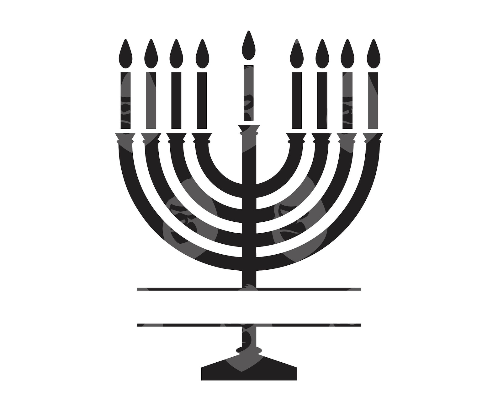 Menorah Monogram Svg, Menorah Png, Judaism Svg, Jewish Hanukkah Clipart ...