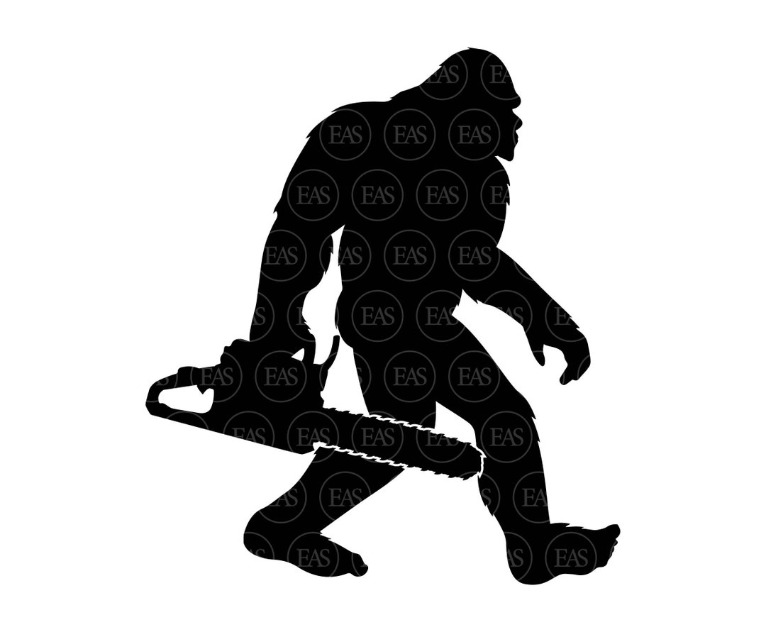 Bigfoot With Chainsaw Svg, Big Foot Svg, Lumberjack, Woodsman ...