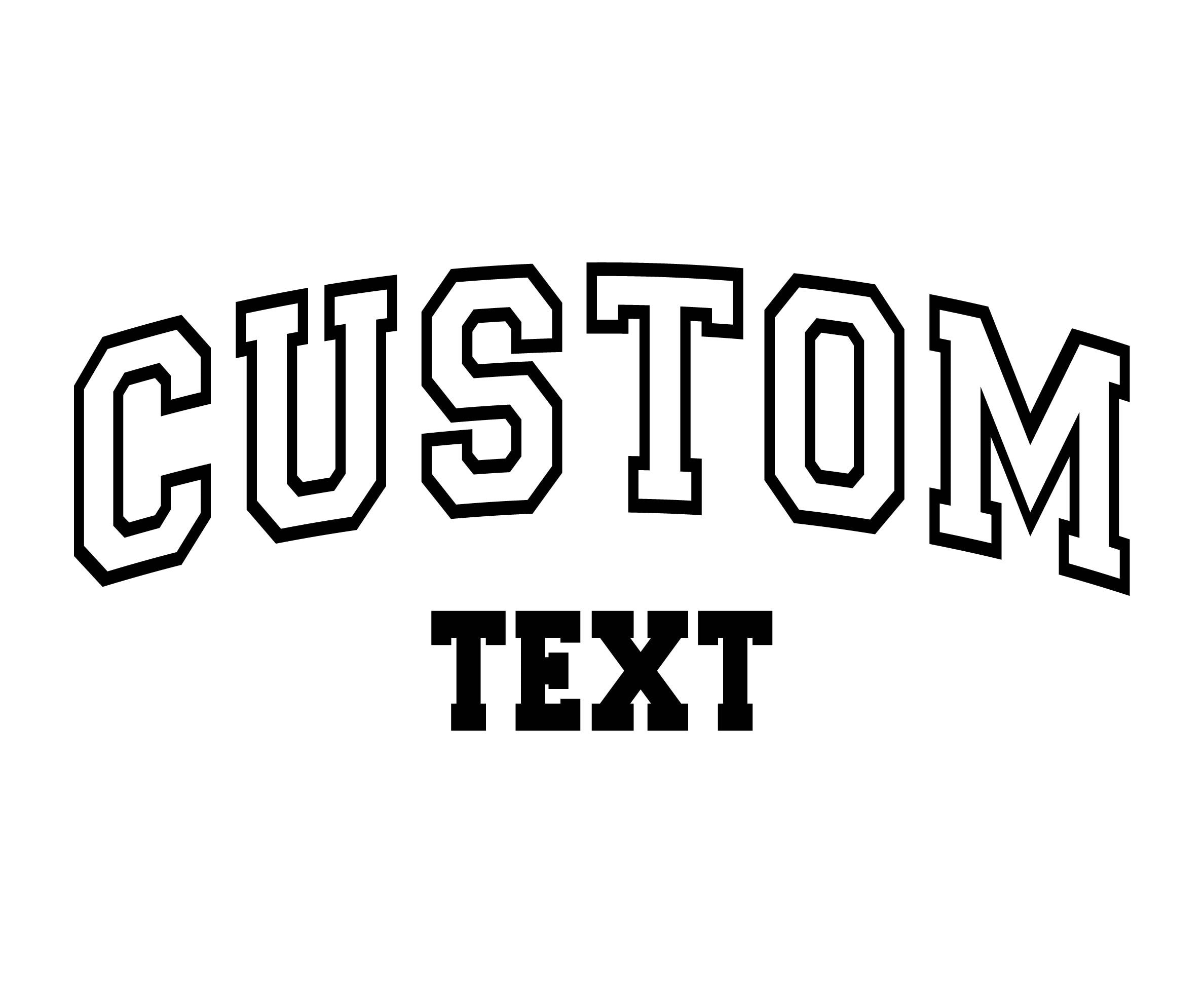 Custom Text Svg College Font Svg Varsity Font Team Sports - Etsy Canada