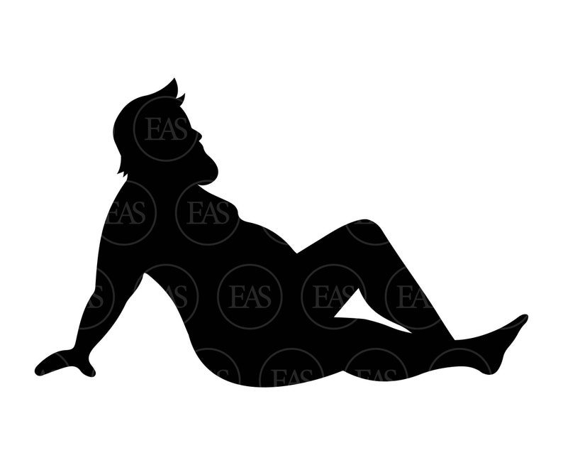 Thick Sexy Curvy Mudflap Guy Svg, Chubby Man Svg, Fat Trucker Guy Svg ...