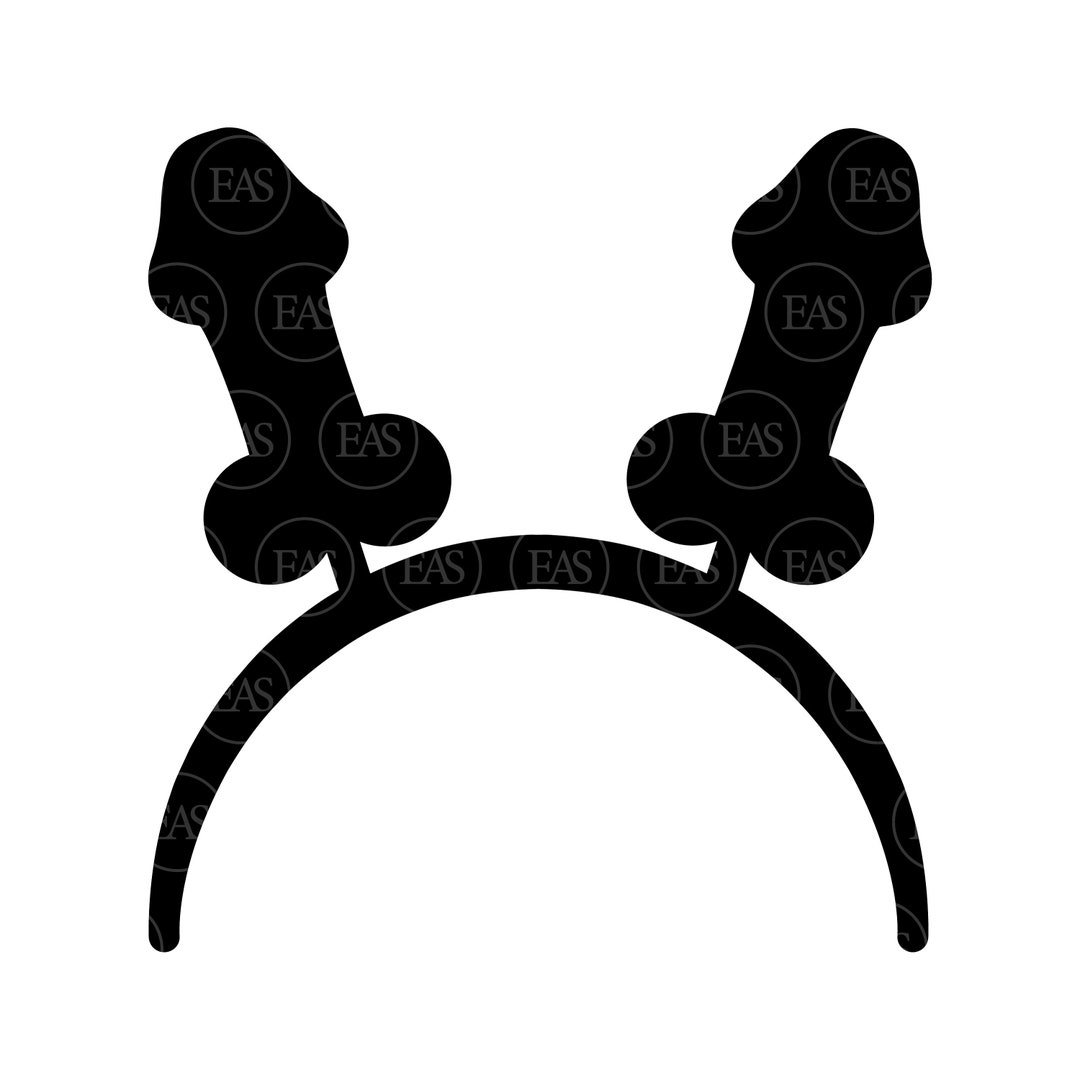Penis Headband Hair Hoop Svg Clip Art Vector Cut File For Cricut