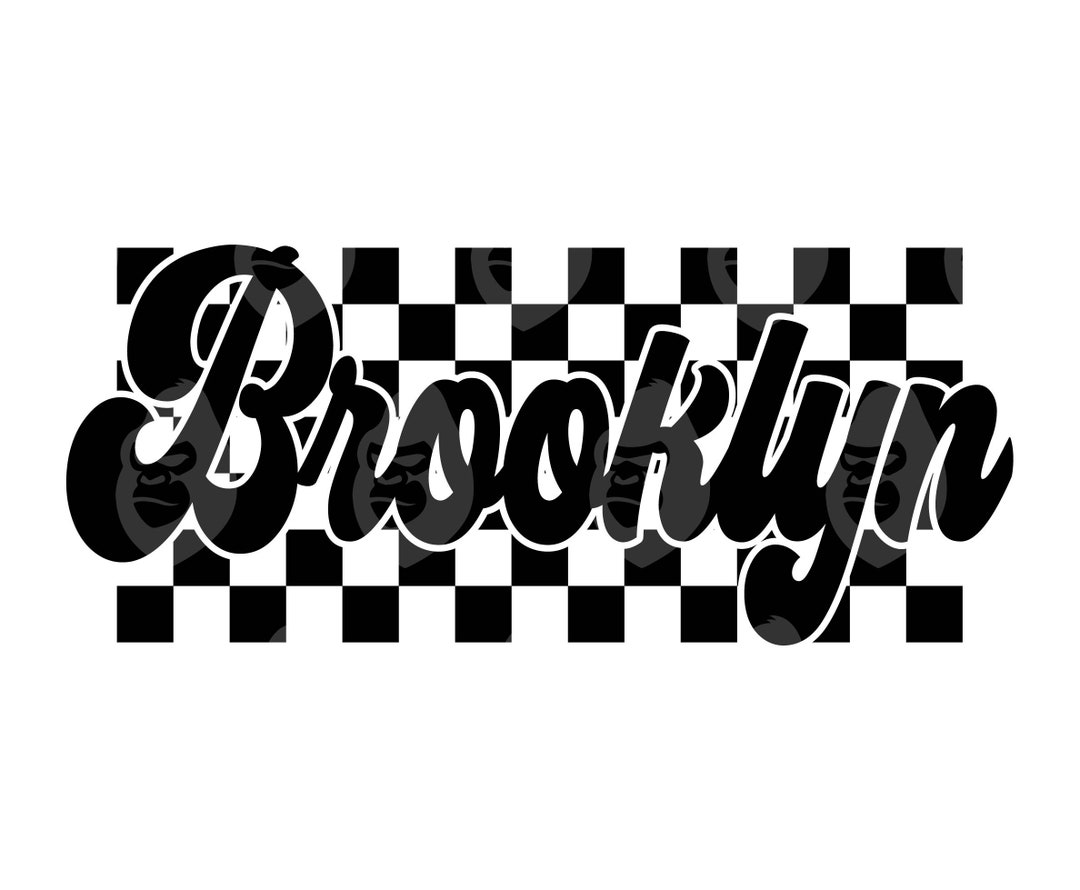 Brooklyn Svg, Brooklyn Png, Retro Checkered Svg, America State. Vector ...