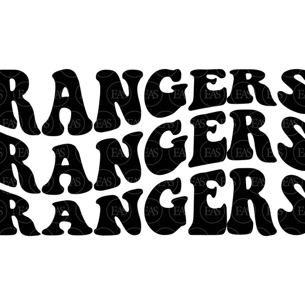 Texas Rangers Font - Etsy