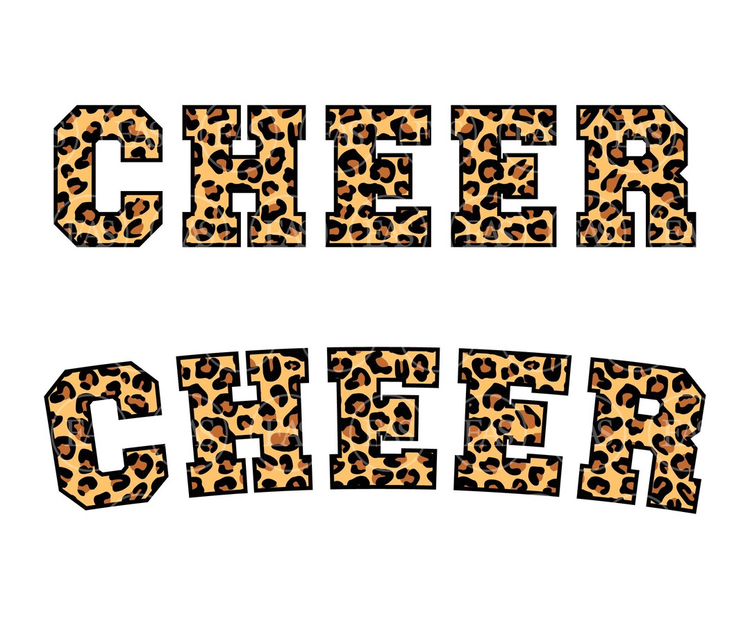 Leopard Cheer Svg, Cheerleader Svg, Cheer Mom Svg, Cheer Squad Svg ...