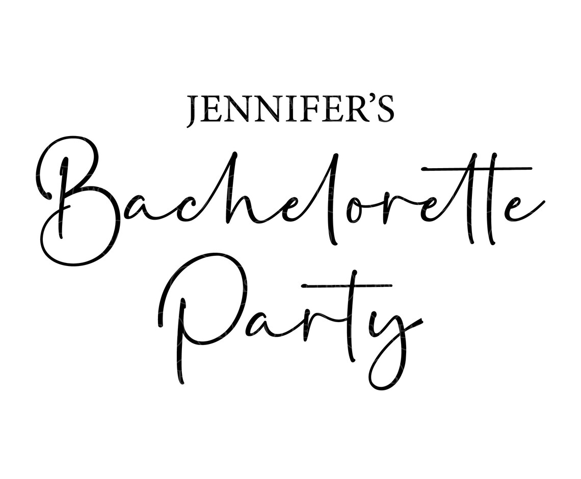 Custom Bachelorette Party Sign Svg Personalized Bridal Party - Etsy