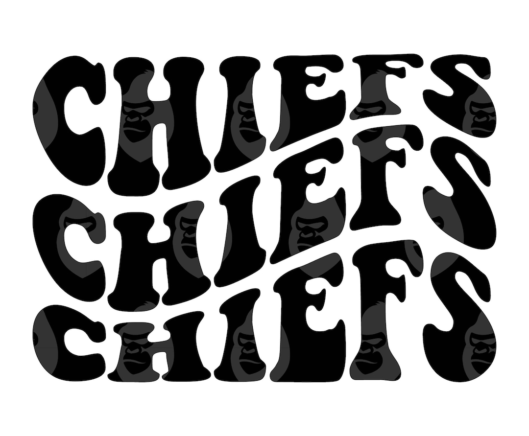 Chiefs Wavy Stacked Svg, Go Chiefs Svg, Chiefs Team, Retro Vintage ...
