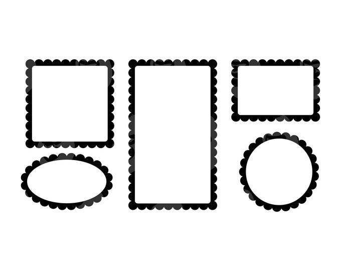 Scalloped Shapes Svg Png, Sublimation Designs, Png Designs, Svg Design ...