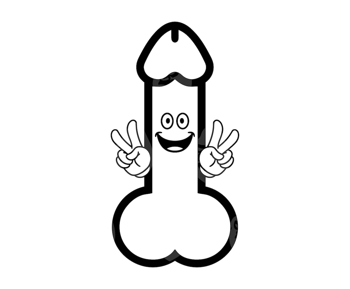 Penis With Face Svg, Penis Peace Sign Svg, Smiling Penis Png. Clip Art ...