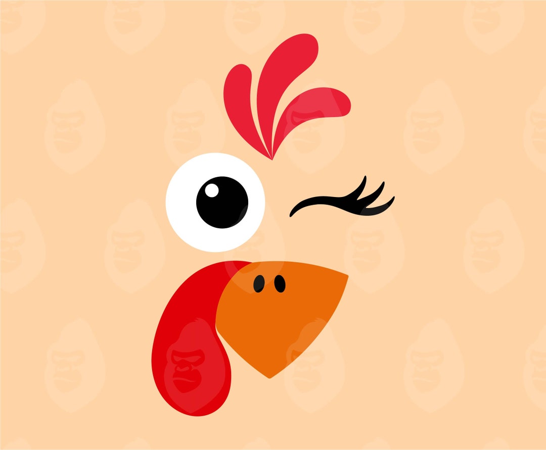 Winking Turkey Face Svg, Turkey Face Png, Gobble Svg, Thanksgiving T ...