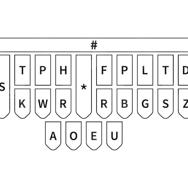 Stenography Keyboard - Etsy Australia