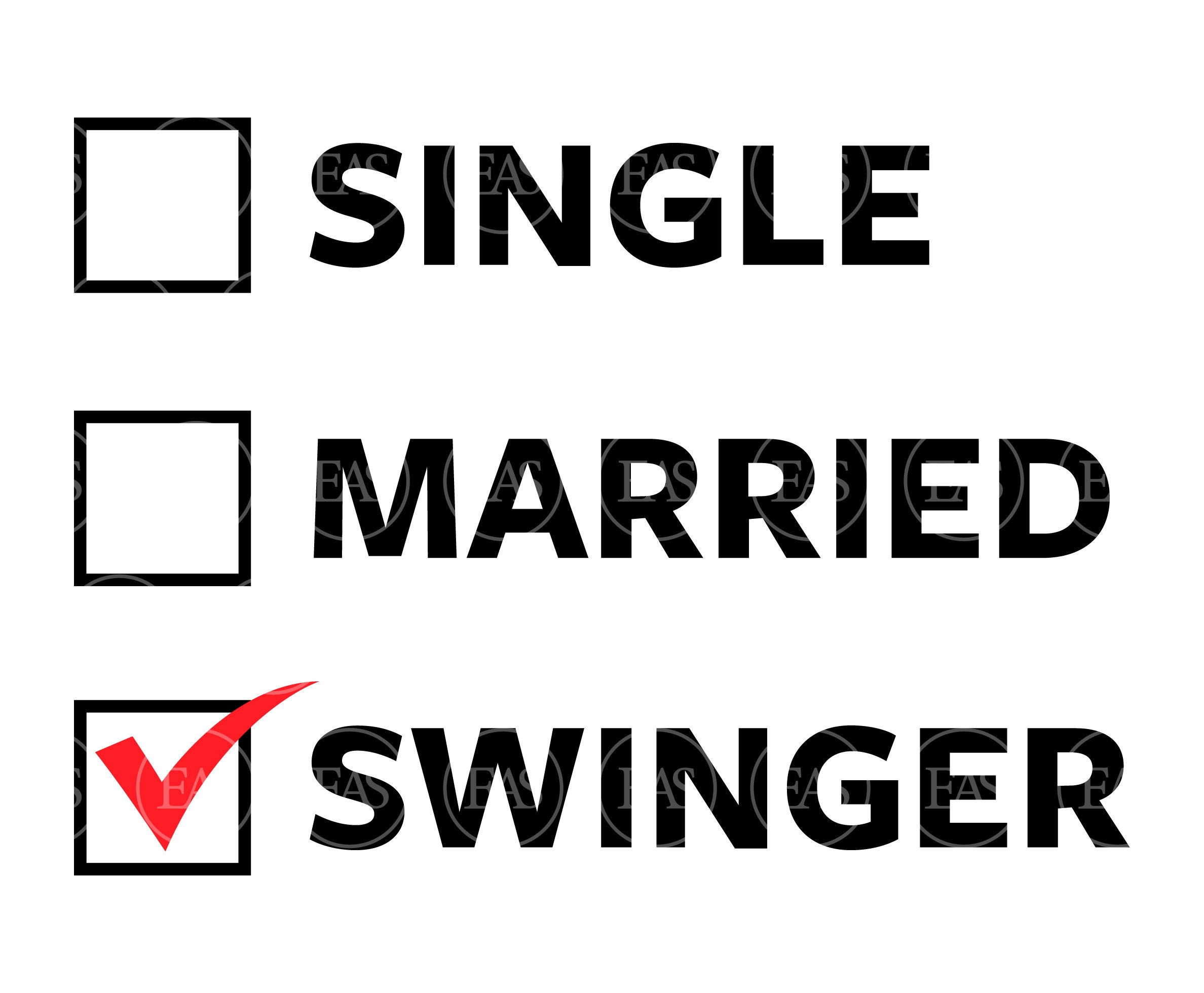 Single Married Swinger Svg. Cut File for Cricut Silhouette - Etsy