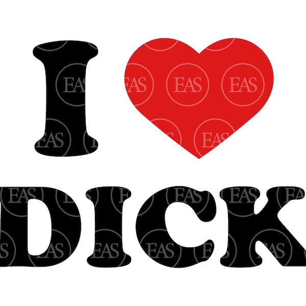 I Love Dick Sticker Etsy