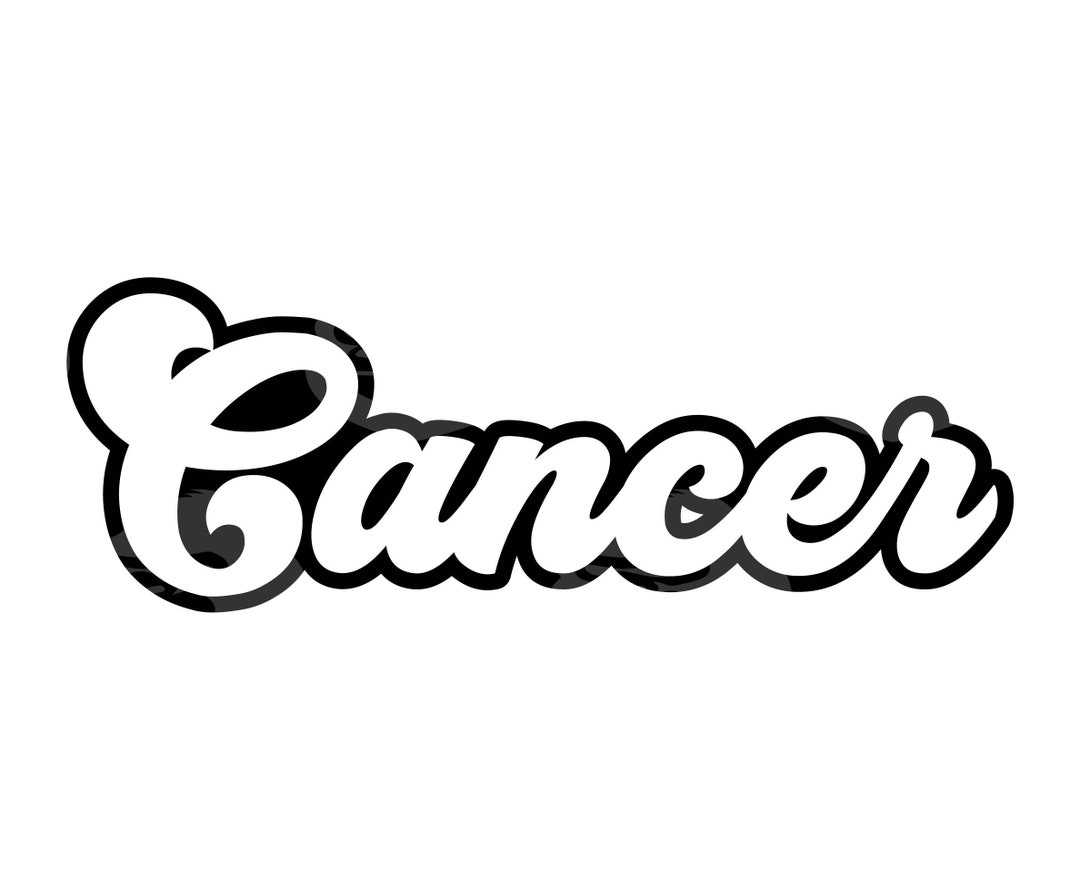Cancer Svg, Cancer Png, Cursive Script Font, Zodiac Signs, Horoscope ...