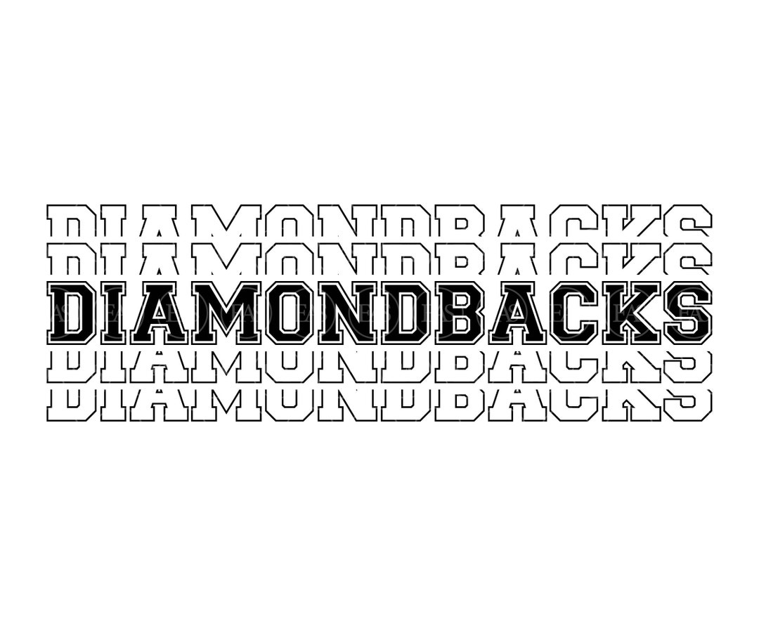 Stacked Diamondbacks Svg, Go Diamondbacks Svg, Run Diamondbacks Team ...