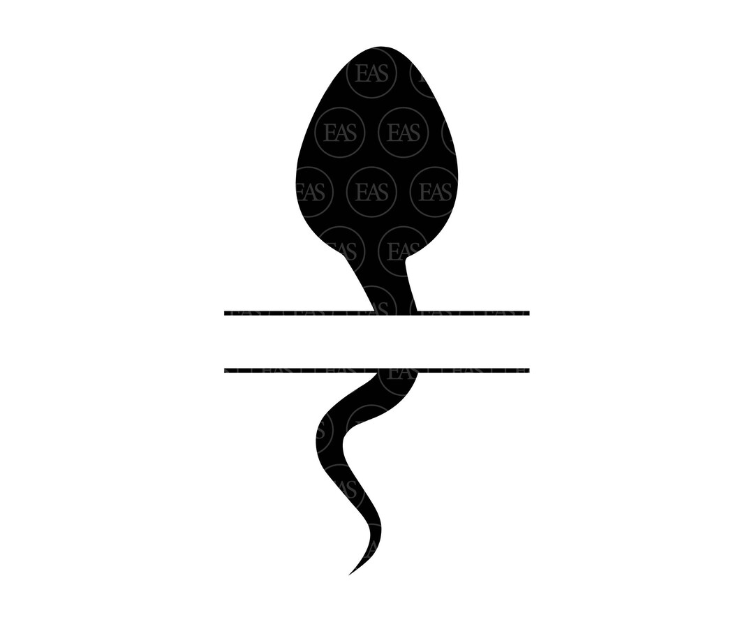 Sperm Monogram Svg, Split Name Frame Svg, Semen. Vector Cut File Cricut ...